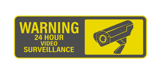 24 hours video surveillance video surveillance Vector Image
