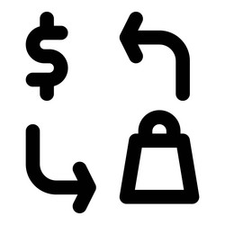 Barter system of exchanging goods Royalty Free Vector Image