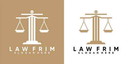 Master law with star logo design style Royalty Free Vector