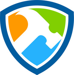 Tool fix and repair logo icon design Royalty Free Vector