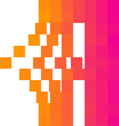 T letter pixel logo icon design Royalty Free Vector Image