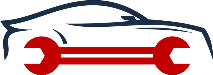 Car fix and repair logo icon design Royalty Free Vector
