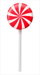 Circle christmas curl candy cane lollipops Vector Image