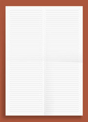 Crumpled standart two lined column blank series Vector Image