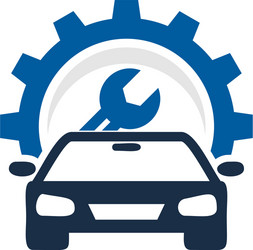 Car fix and repair logo icon design Royalty Free Vector