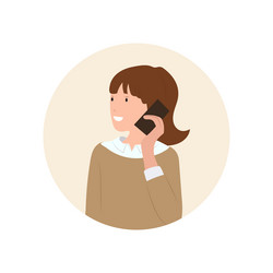 Girl Talking on Phone Icon Vector Images (over 2,400)