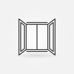 Open window Royalty Free Vector Image - VectorStock