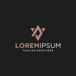 Modern lp vp and pv letter logo Royalty Free Vector Image