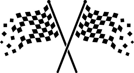 Racing flag icon automotif Royalty Free Vector Image