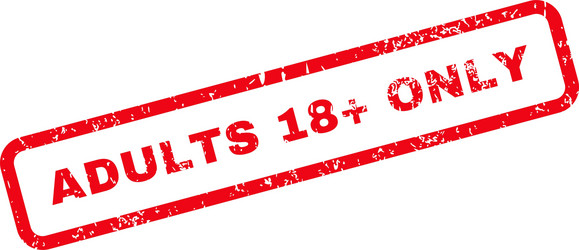 18 plus text rubber stamp Royalty Free Vector Image