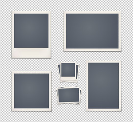 Set of blank stickers Royalty Free Vector Image
