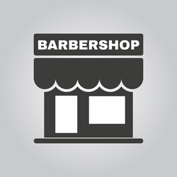 Barber pole icon barbershop symbol flat Royalty Free Vector