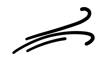 Doodle wind lines air sketch cartoon hand drawn Vector Image