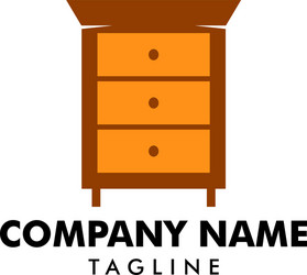 Cabinet logo icon design template Royalty Free Vector Image