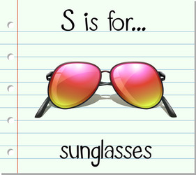 Flashcard letter g is for glass Royalty Free Vector Image