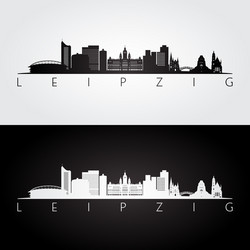 Leipzig Skyline Silhouette Vector Images (64)