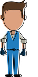 Worker avatar full body Royalty Free Vector Image