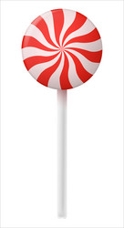 Circle christmas curl candy cane lollipops Vector Image