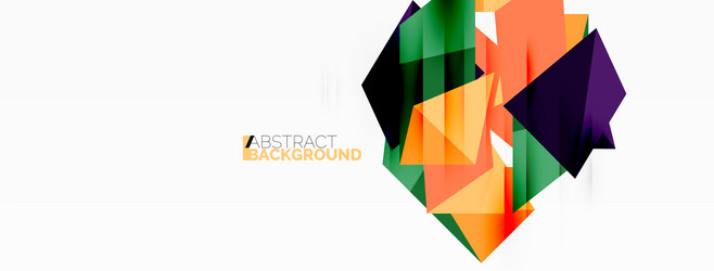 Creative geometric wallpaper abstract ribbon Vector Image