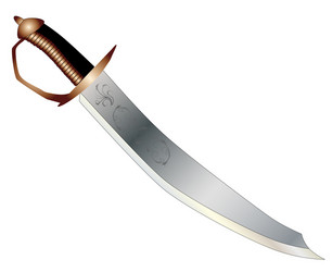 Crossed cutlasses Royalty Free Vector Image - VectorStock