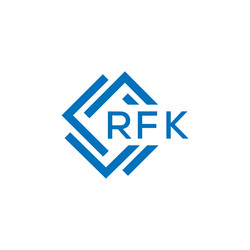 Rfk abstract technology logo design on white Vector Image