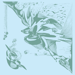 Abstract hand drawn letter f Royalty Free Vector Image