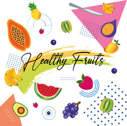 Healthy eating poster Royalty Free Vector Image