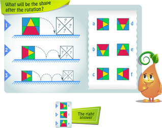 Puzzle in arabic visual intelligence Royalty Free Vector