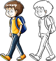 Teenager Boy Outline Vector Images (over 3,600)