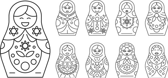 Matryoshka Vector Images (over 2,800)