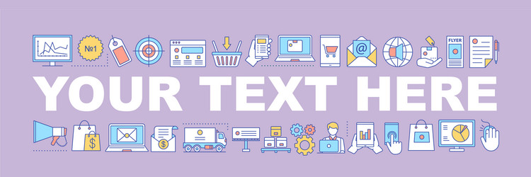 Private sector word concepts turquoise banner Vector Image