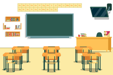 Class top view students and teacher learning Vector Image
