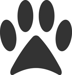 Paw clip art design isolated Royalty Free Vector Image