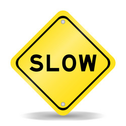 Yellow color transportation sign with word entity Vector Image