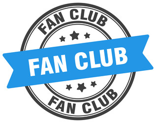 Fan club stamp label on transparent Royalty Free Vector