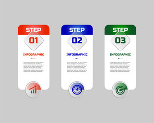 Data infographic banner design template Royalty Free Vector