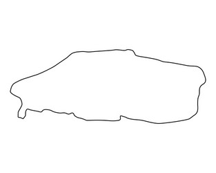 Map of baltrum Royalty Free Vector Image - VectorStock