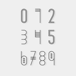 Font Aztec Typeface Vector Images (49)