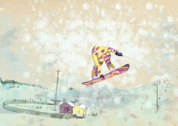 Snowboarding Royalty Free Vector Image - VectorStock