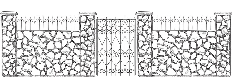 Fence Sketch Vector Images (over 2,000)