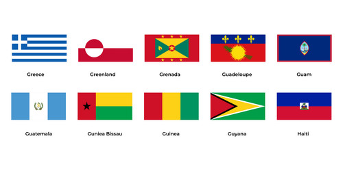 Countries national flag Royalty Free Vector Image