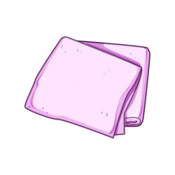 Cozy blanket baby cartoon Royalty Free Vector Image