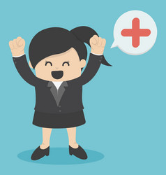 Positive and negative thinking cartoon Royalty Free Vector