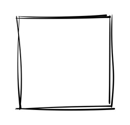 Hand drawn frames handdrawn square frame Vector Image