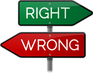 Right And Wrong Clipart