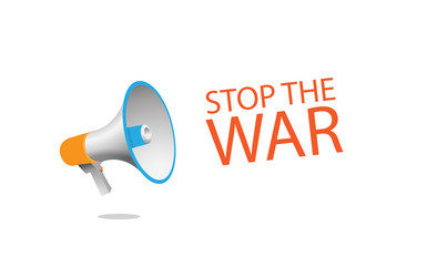 Stop the war banner design Royalty Free Vector Image