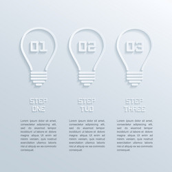 Lightbulb paper creative idea symbol concept eps Vector Image