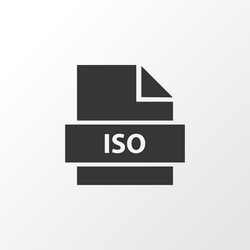 Iso icon colored symbol premium quality isolated Vector Image
