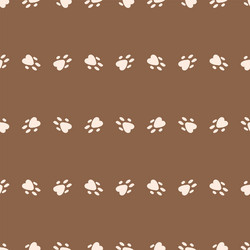 Seamless background paw print gender neutral Vector Image