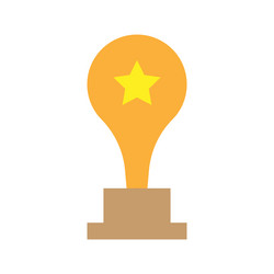 Trophy cup icon design template isolated Vector Image